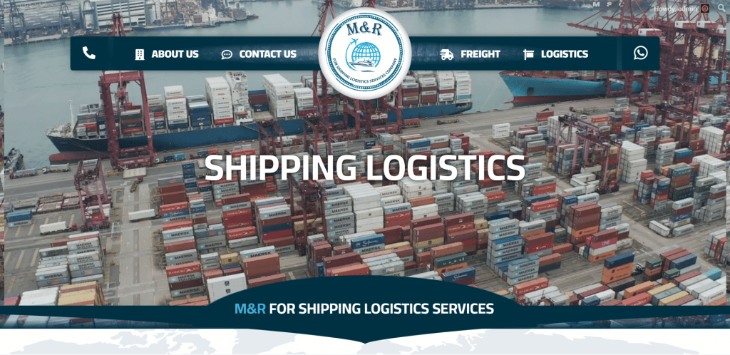 تصميم موقع شحن Freight ⛵️ تصميم موقع شركة ملاحة Shipping⚓️ تصميم موقع ...